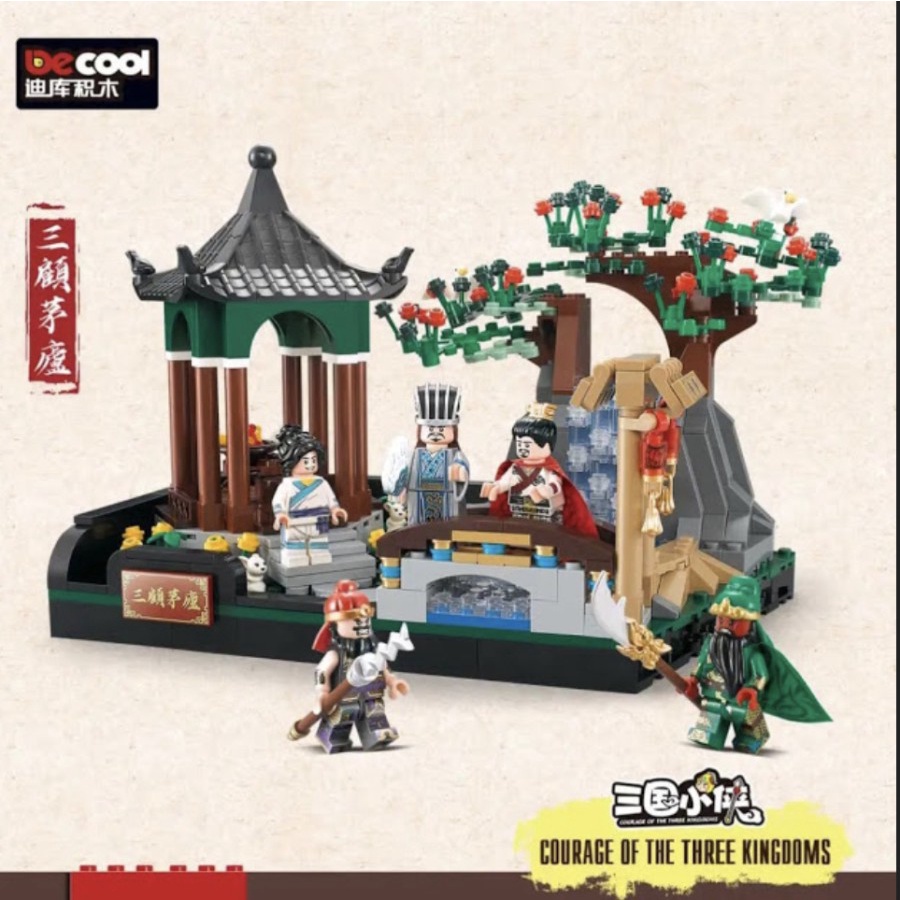Jual BRICK DECOOL 20502 THREE KINGDOMS - MAKE THREE CALL AT THE COTTAGE | Shopee Indonesia