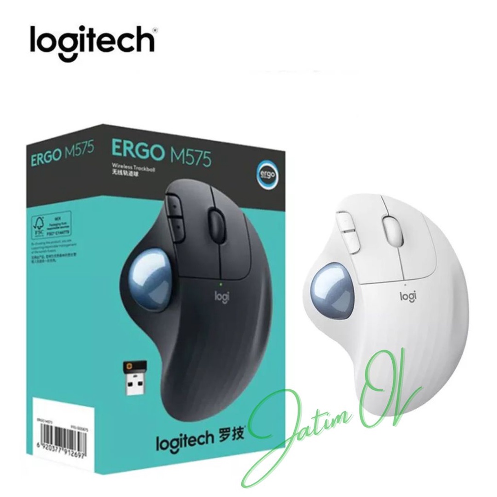 Jual Mouse Logitech M575 Wireless Trackball Bluetooth Unifying | Shopee ...