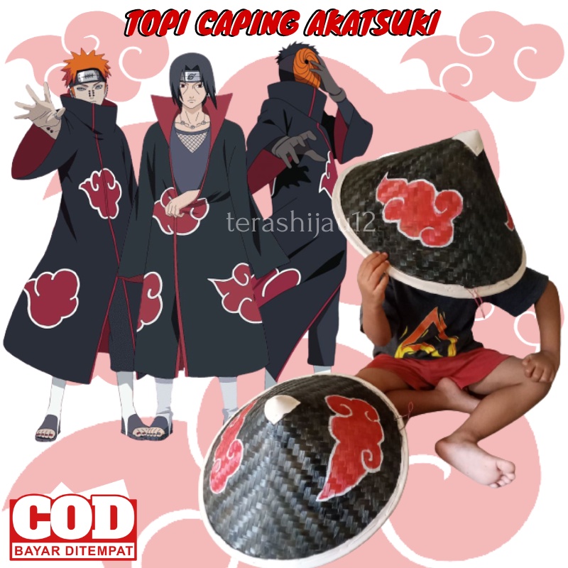 Jual MURAH Topi Caping Lukis Topi Hokage Topi Cosplay Akatsuki | Shopee ...