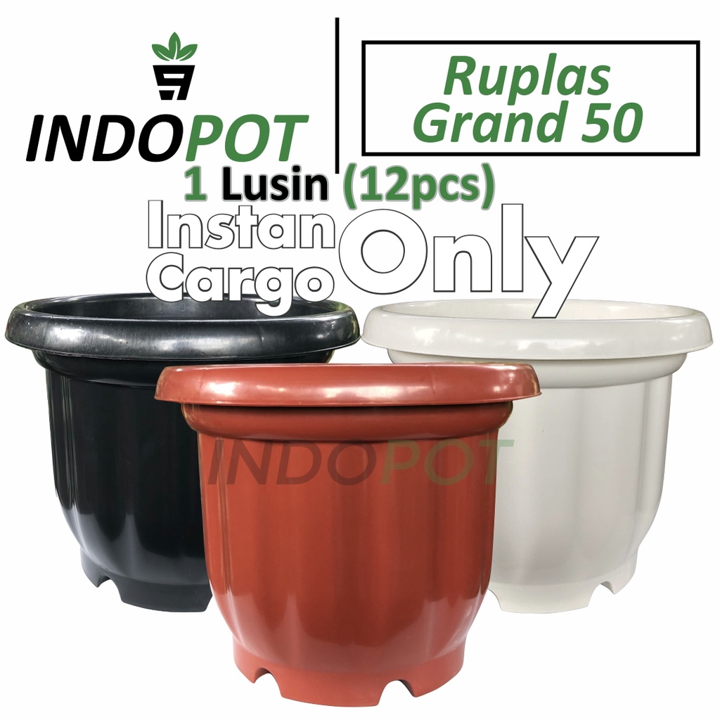 Jual 12pcs Pot Jumbo Ruplas Grand Ukuran 50 Pot Besar Jumbo Tebal ...