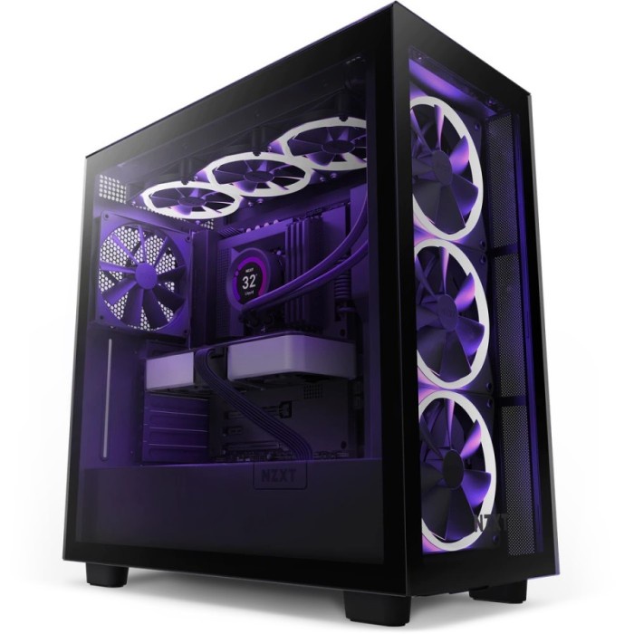 Jual NZXT H7 ELITE MATTE BLACK Mid Tower PC Case Casing Gaming Chassis ...