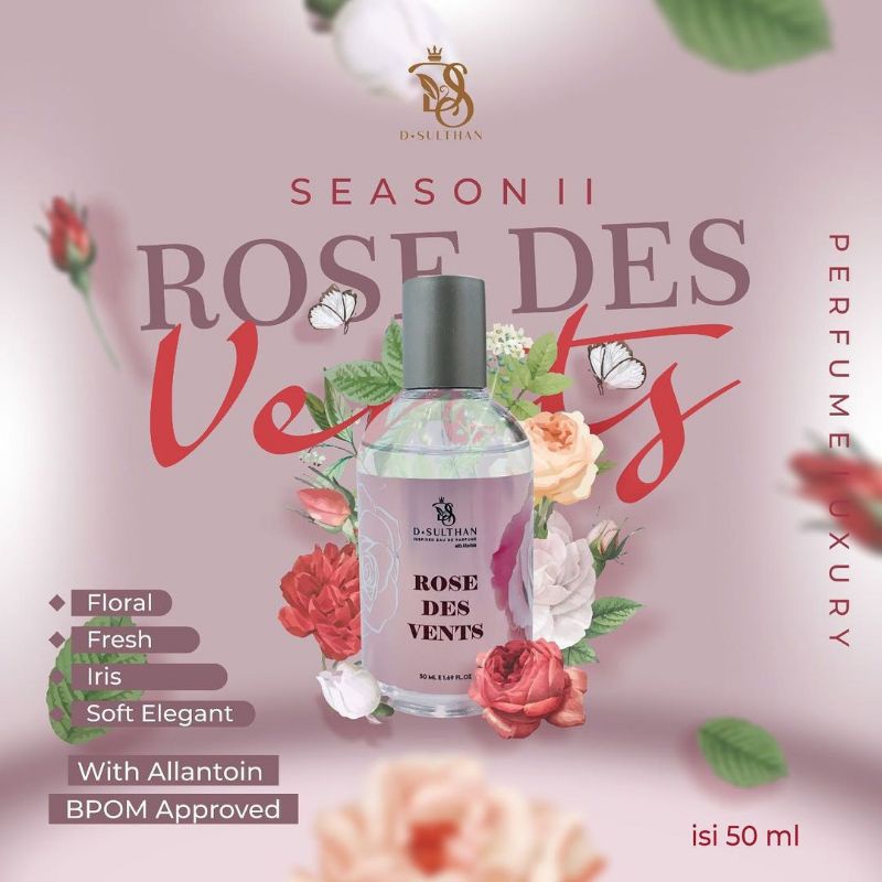 Jual Parfum Viral D Sulthan Rose Des Vents EDP 50ml | Shopee Indonesia