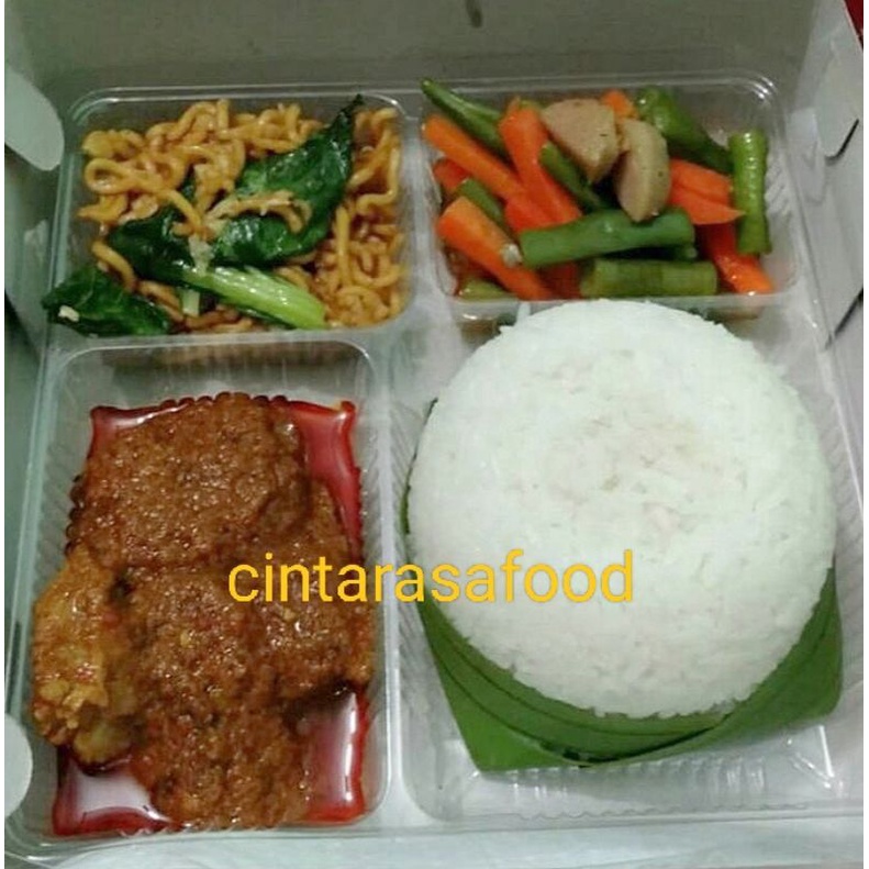 Jual Nasi box/paket nasi rendang daging | Shopee Indonesia