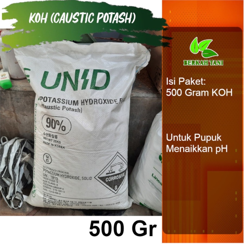 Jual Pupuk KOH 500 Gram Kalium Hidroksida 500 Gram Potassium Hidroxide ...
