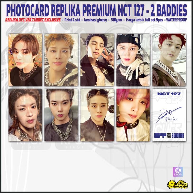 Jual Photocard Full Set Replika Premium NCT 127 2 baddies Edisi Grup / Print 2 sisi Laminasi ...