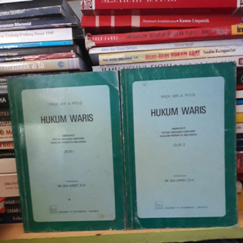 Jual BUKU HUKU WARIS JILID 1 DAN 2 PENGARANG PROF.MR.A.PITLO | Shopee Indonesia