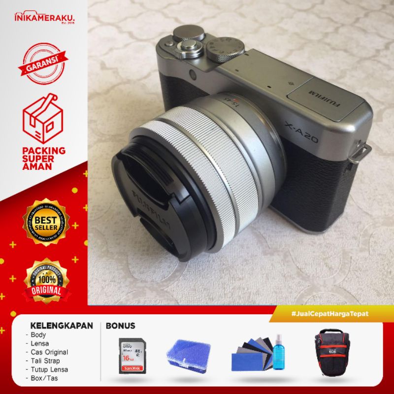 Jual Fujifilm XA 20 Lensa Kit 15-45mm (Free Aksesoris Kamera) | Shopee ...