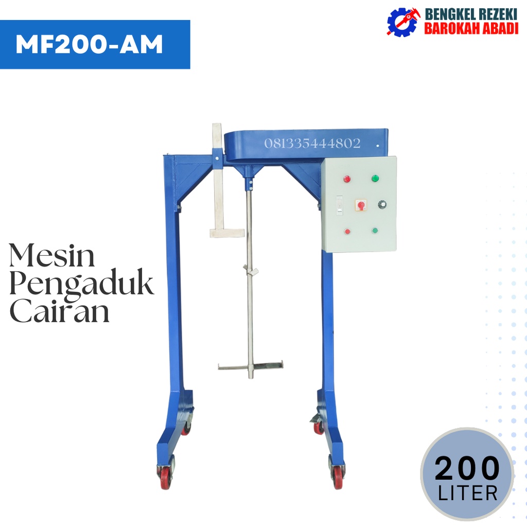 Jual Mesin Mixer Pengaduk Cairan Sabun Detergen Softener Kapasitas 200 ...