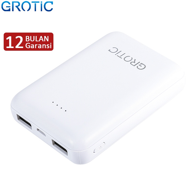 Jual GROTIC Power Bank 8000mah Dual USB Output Powerbank | Shopee Indonesia