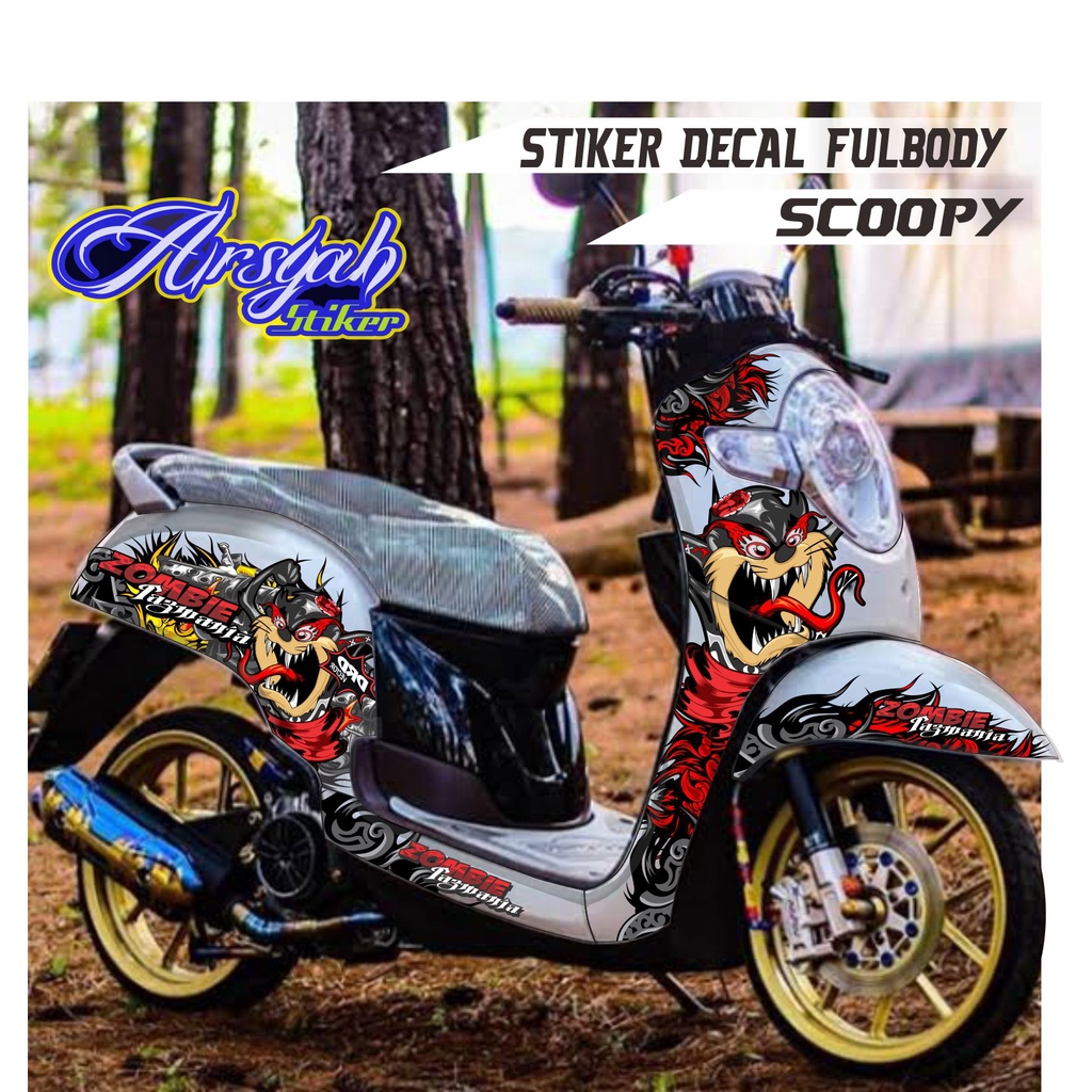 Jual Decal scoopy Tazmania full body Full Blok Decal Scopy Dekal New Fi ...