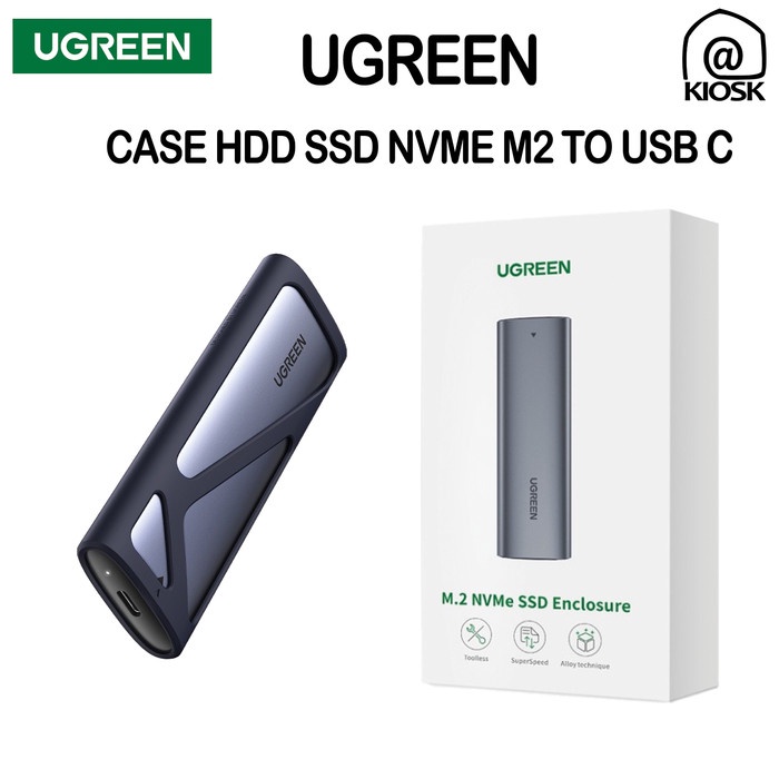 Jual UGREEN M.2 SSD Enclosure Case SSD NVMe / SATA To USB - C ...