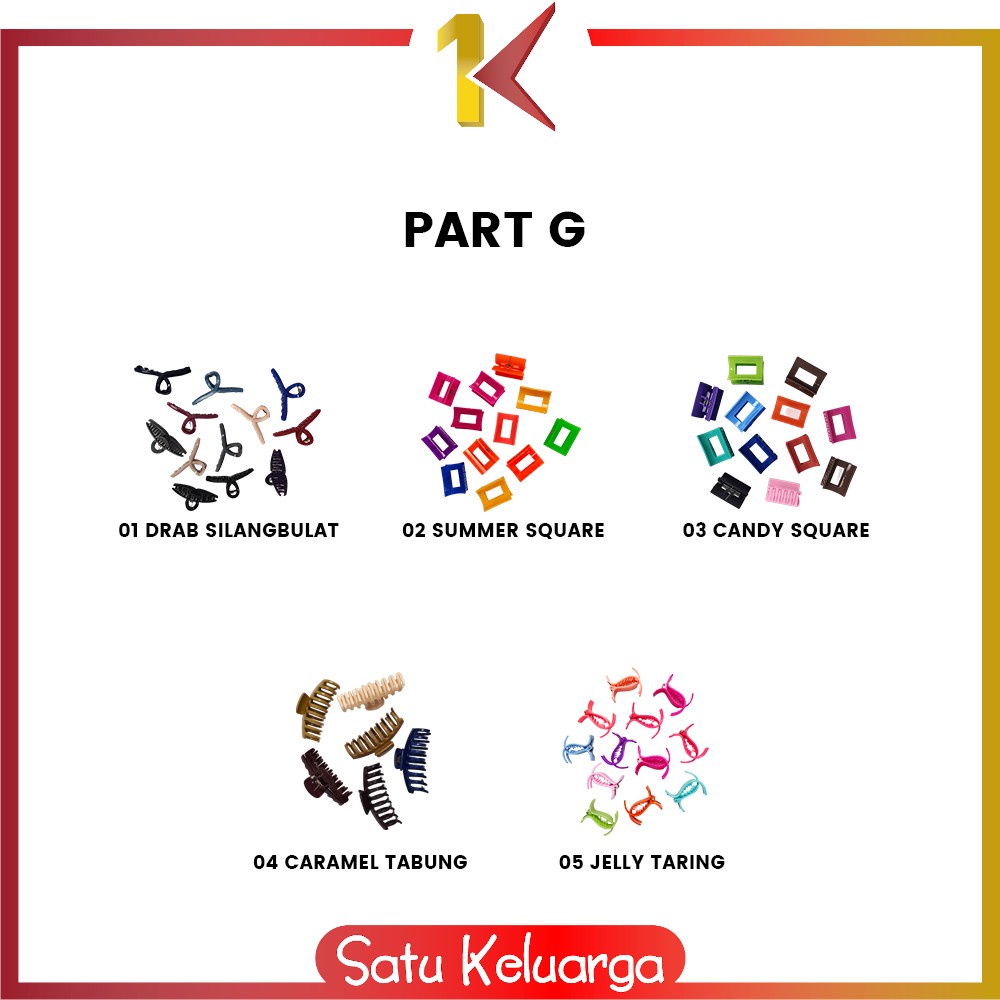 Jual SK-C751 Jepit Rambut Salon Ala Korea Jedai Taring Jepit Ikan ...