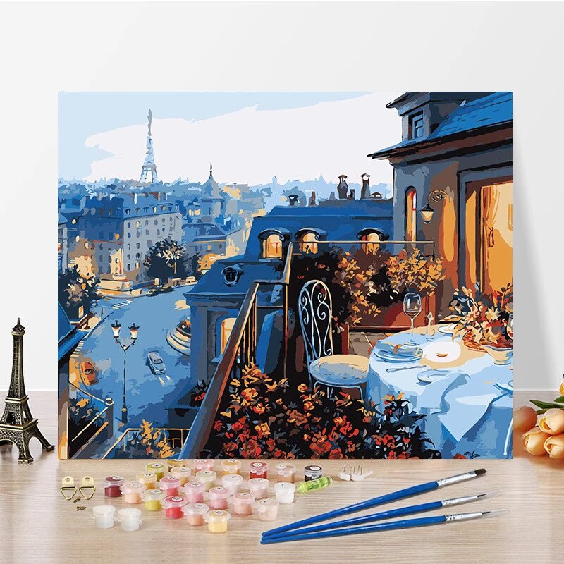 Jual Paint By Number Set 40 x 50 cm / DIY Painting Kit Numbers Lukis ...
