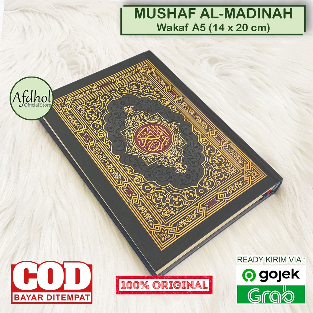 Jual Mushaf Al Madinah Al Quran Al Karim Wakaf Rasm UTSMANI Ukuran A5 (14 X 20 cm) - DarSyafii ...