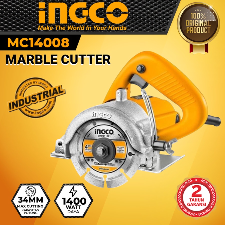 Jual Mesin Potong Keramik Marble Cutter 4 Inch INGCO MC14008 110mm Alat ...