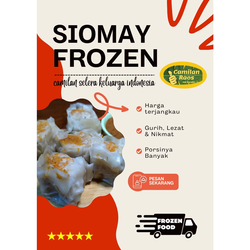 Jual SIOMAY IKAN / SIOMAY FROZEN / SIOMAY DIMSUM | Shopee Indonesia