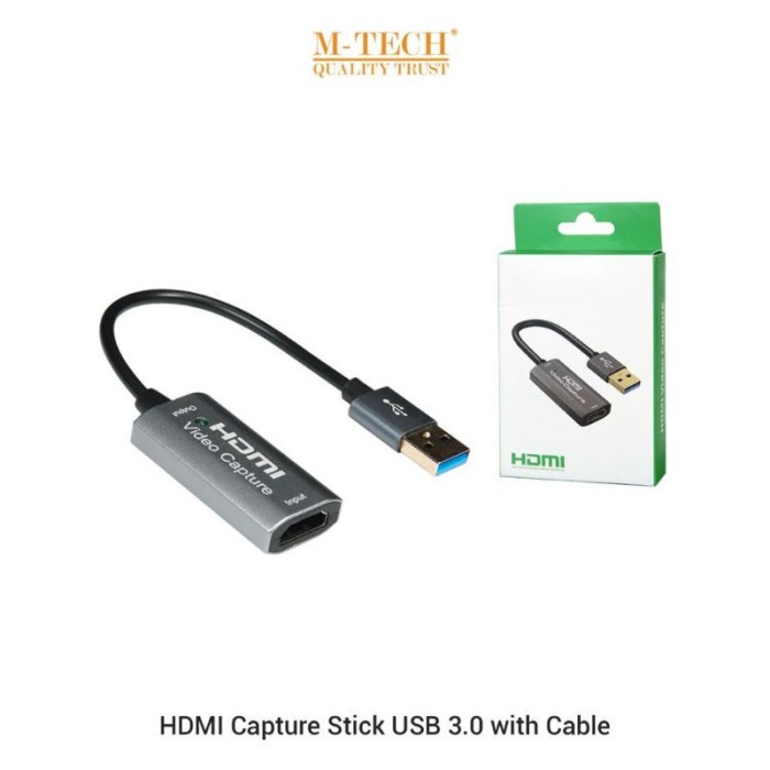 Jual USB 3.0 HDMI VIDEO CAPTURE STICK 4K 1080P WITH CABLE | Shopee ...