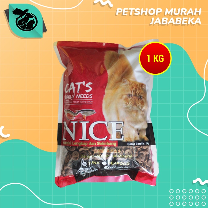 Jual Makanan Kucing Nice Cat Repack Tuna/Seafood 1 Kg | Shopee Indonesia Jual Makanan Kucing Nice Cat Repack Tuna/Seafood 1 Kg | Shopee Indonesia