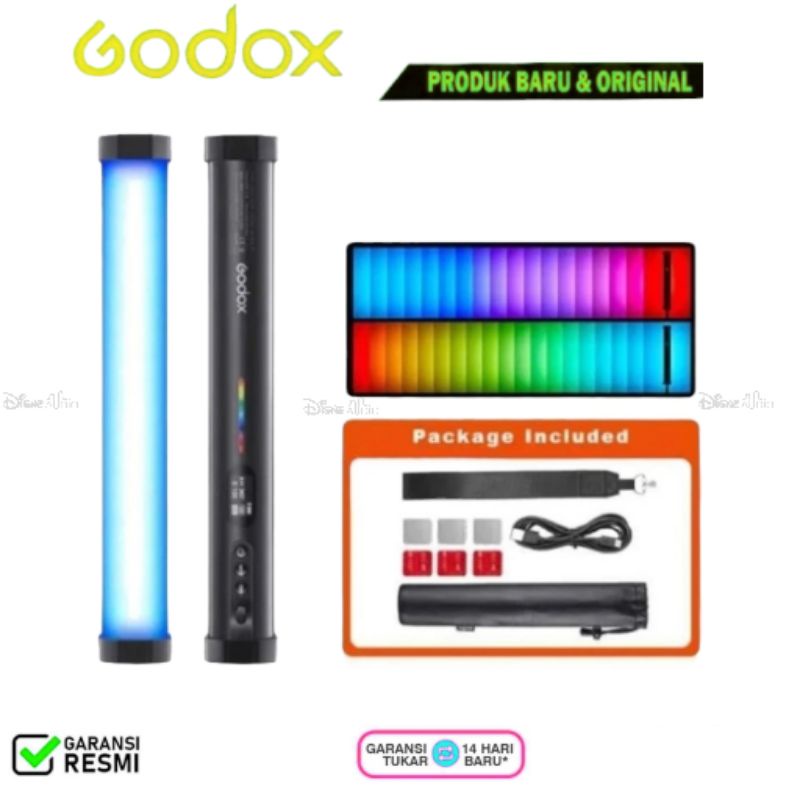 Jual GODOX TL30 TUBE RGB LED LIGHT LAMPU TABUNG GENGGAM MULTI COLOUR ...