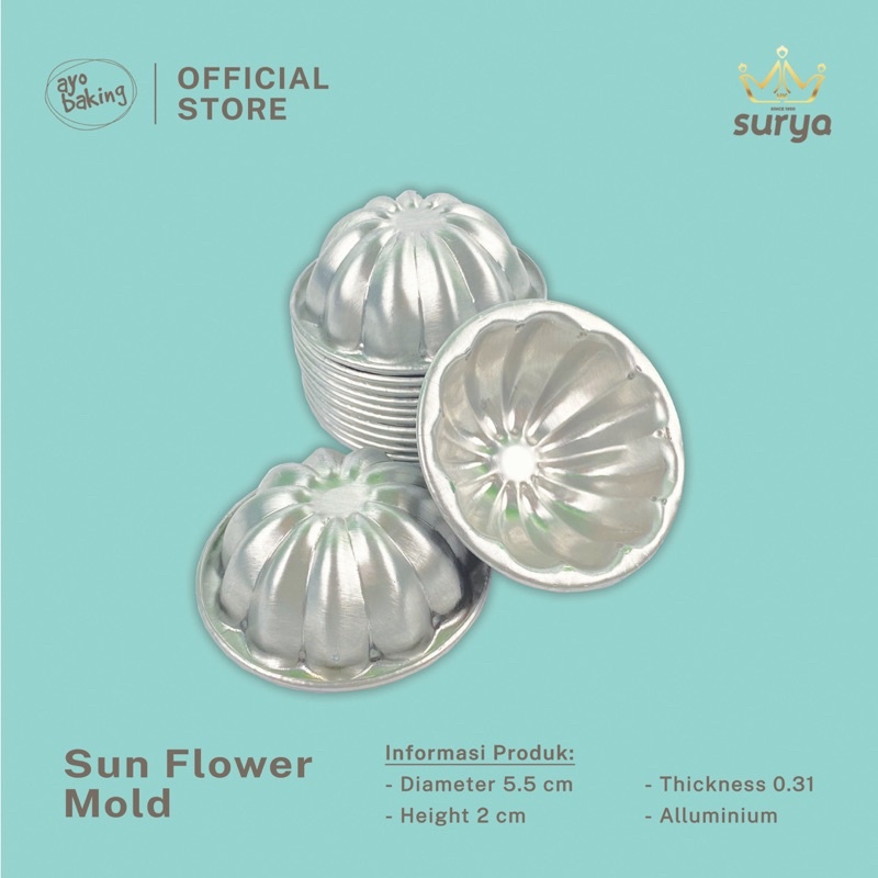 Jual SURYA Cetakan Bolu Bentuk Bunga | Cetakan Puding | Cetakan Model ...
