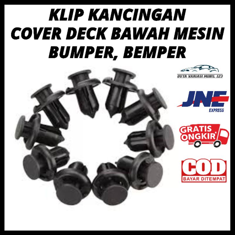 Jual Klip Kancingan Paku Rivet Cover Tutup Deck Dek Bawah Mesin Bumper ...