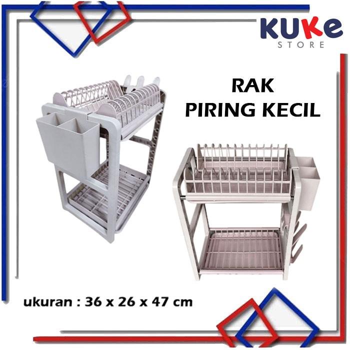 Jual Rak Piring Kuke Rak Piring Plastik 2 Susun / Rak Dapur Plastik ...