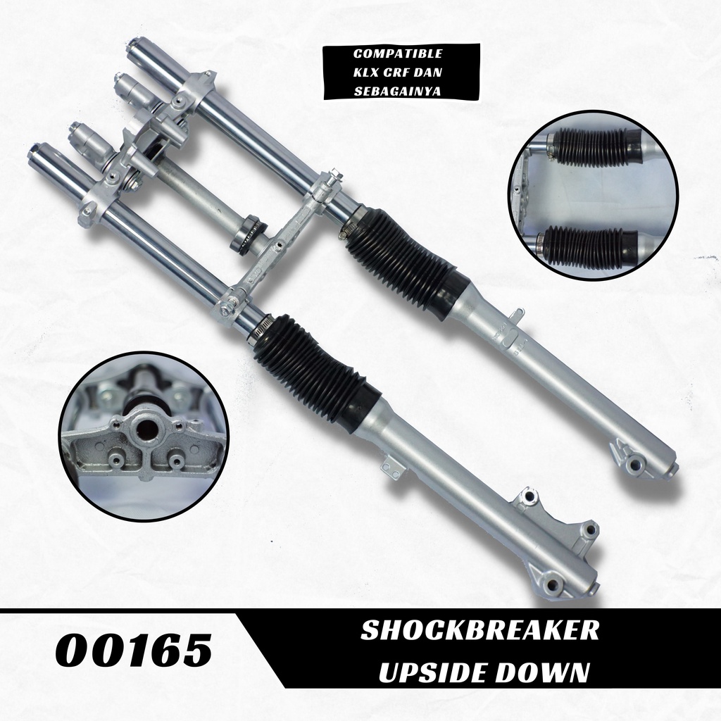 Jual Upside Down Depan Trail KLX 150 CRF 150 Dtracker BF 150 Shock Shockbreaker Depan Silver ...