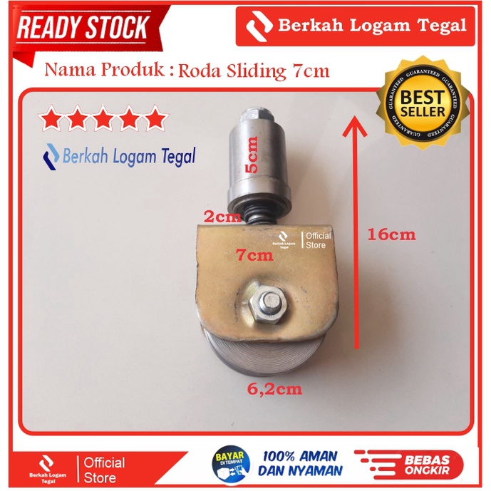 Jual Roda Pagar Besi Super 7 cm Sistem Roda Pagar Sliding | Shopee ...