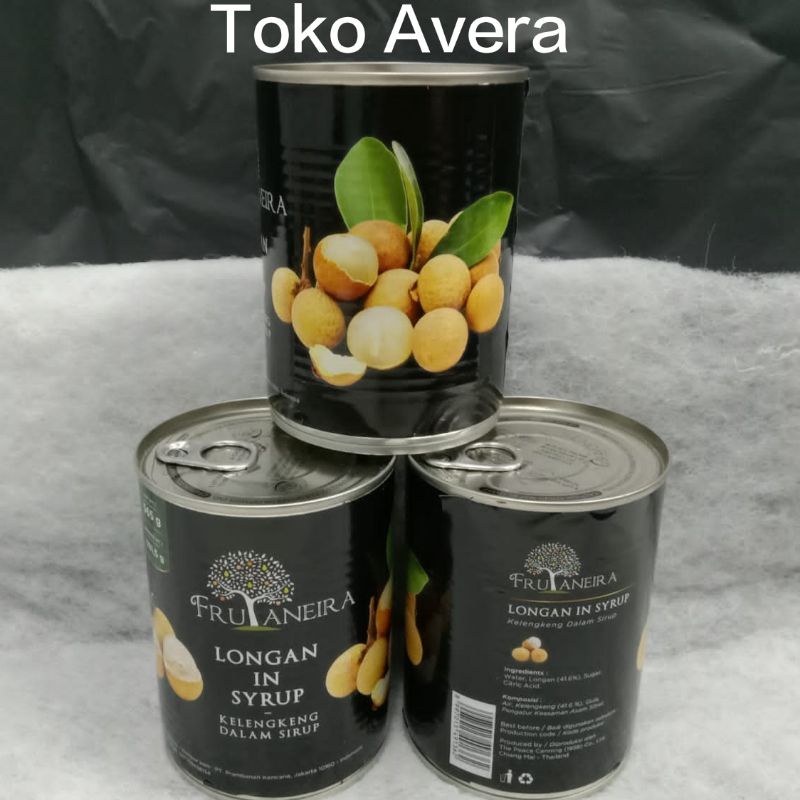 Jual Buah Longan Kaleng Frutaneira Lengkeng Kalengan dengan sirup ...
