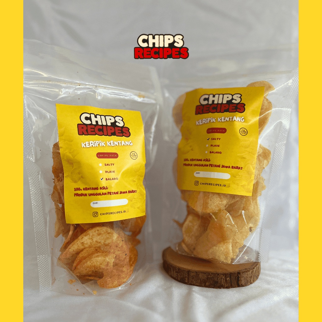 Jual Chips Recipes Keripik Kentang - Salty | Shopee Indonesia