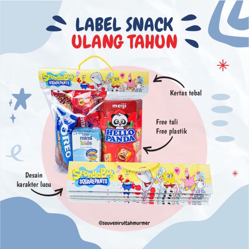 Jual PLASTIK LABEL SNACK ULTAH (BOY - READY STOCK) | Shopee Indonesia