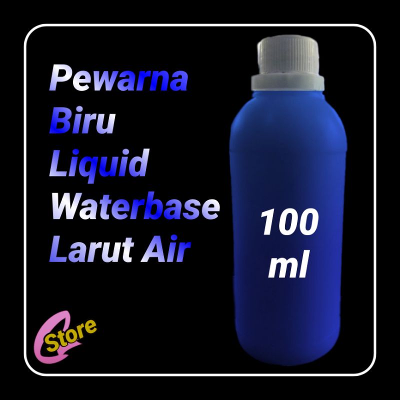 Jual Pewarna Biru 100 ml Liquid Waterbase Larut Air | Shopee Indonesia