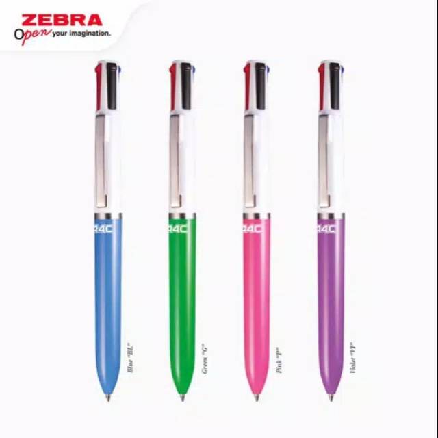 Jual AZ = Pulpen Zebra A4C Multifunction Pen - 4 Colors in 1 Satuan ...