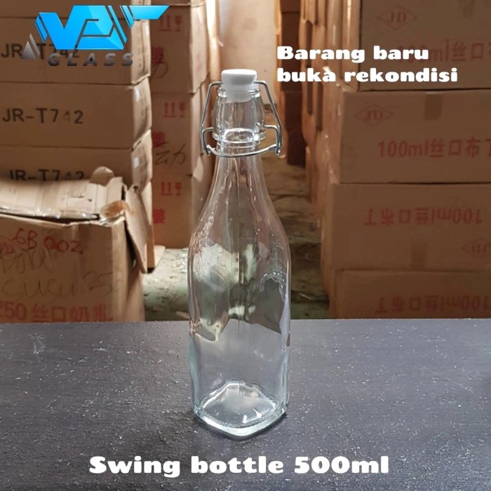 Jual SWB500 bormioli swing 500ml\swing bottle 500ml kotak/botol kait ...