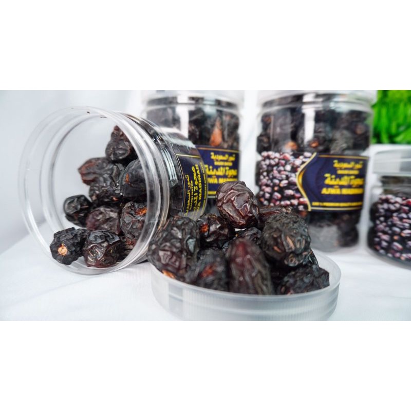 Jual Kurma Ajwa 500 GRAM Asli Madinah / Kurma Nabi Ajwa Premium Original Saudi Arabia KURMA AJWA ...