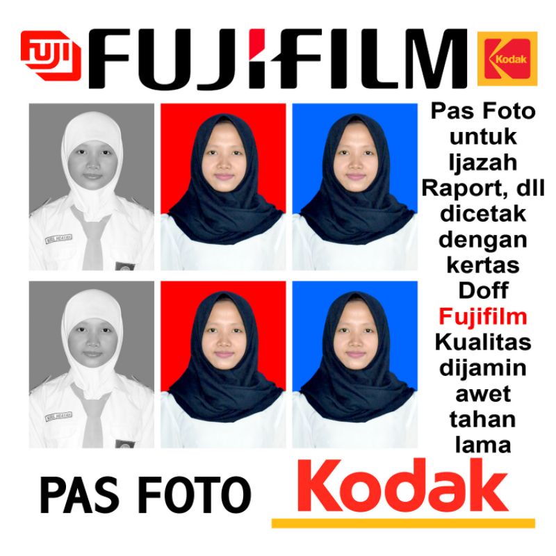 Jual Cetak pas foto kertas doff fujifilm. | Shopee Indonesia