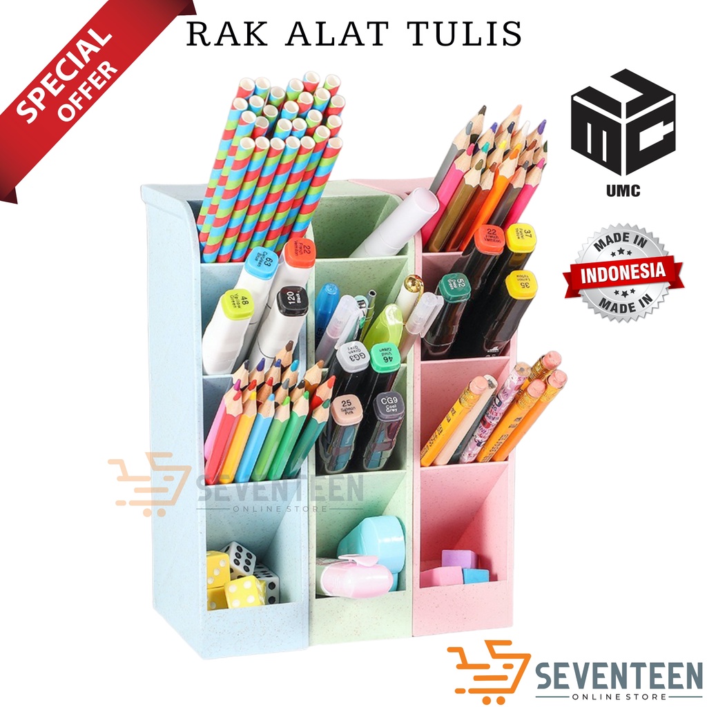 Jual SEVENTEEN RAK ATK MEJA KANTOR PENA PULPEN SPIDOL TEMPAT ALAT TULIS ...