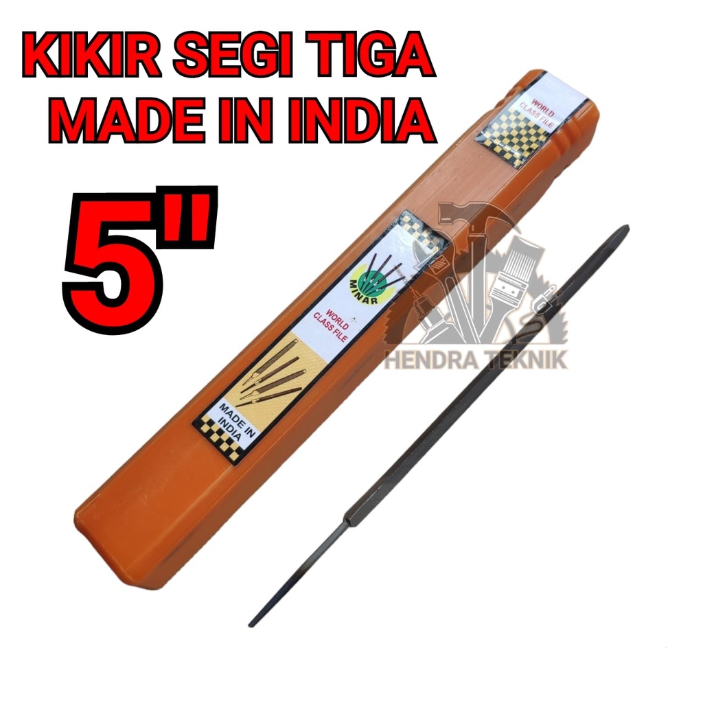 Jual KIKIR SEGITIGA 5" KIKIR BESI INDIA 125MM KIKIR GERGAJI 5 IN EXTRA ...