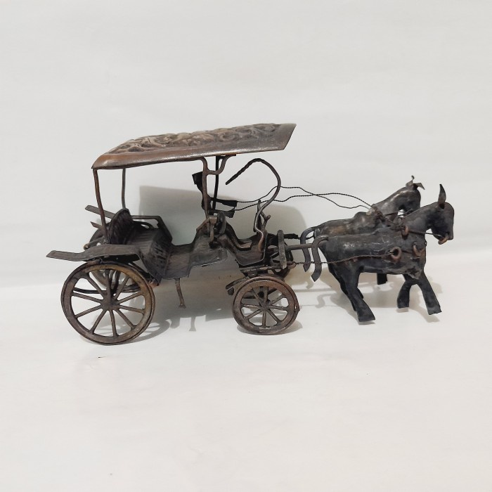 Jual Hiasan Kuningan Miniatur Dokar Delman Bendi Andong Jadul Lawas ...
