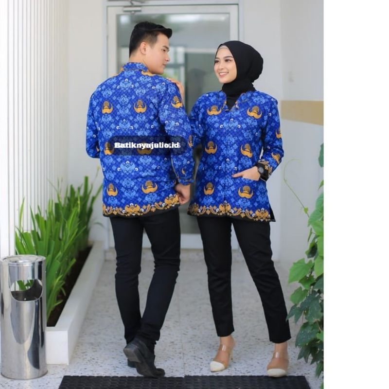 Jual seragam ASN KORPRI lapis FURING terbaru 2022 premium original Batiknyajulio.id | Shopee ...