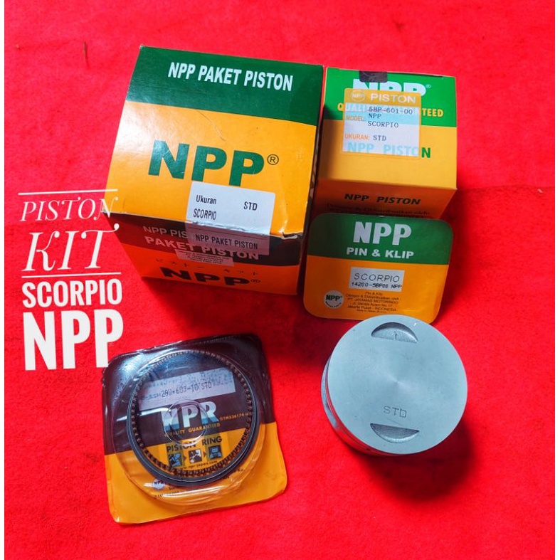 Jual PISTON KIT SET SCORPIO OVZ STD,25 ,50,75 ,100 NPP-BOYRENK RACING ...