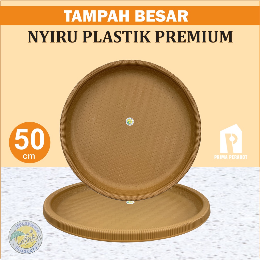 Jual Nampan Bulat Plastik Premium 50cm Nyiru Tampah Besar | Shopee ...