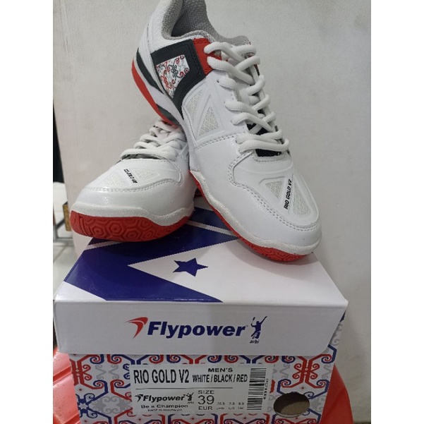 Jual sepatu badminton flypower Rio Gold V2 | Shopee Indonesia