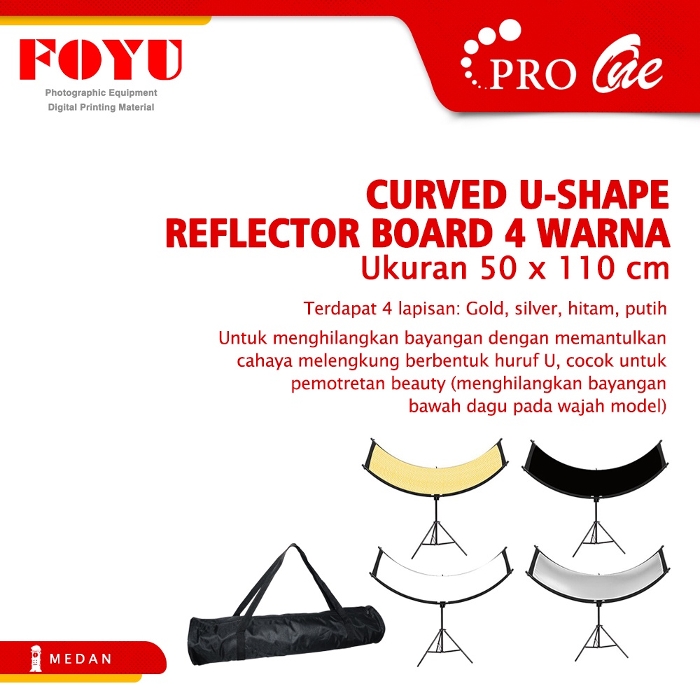 Jual Curved U Shape Reflector Board Papan Reflektor Melengkung Cahaya ...