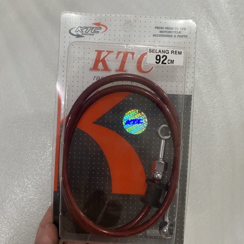 Jual selang rem KTC RACING 92cm original braided steel | Shopee Indonesia