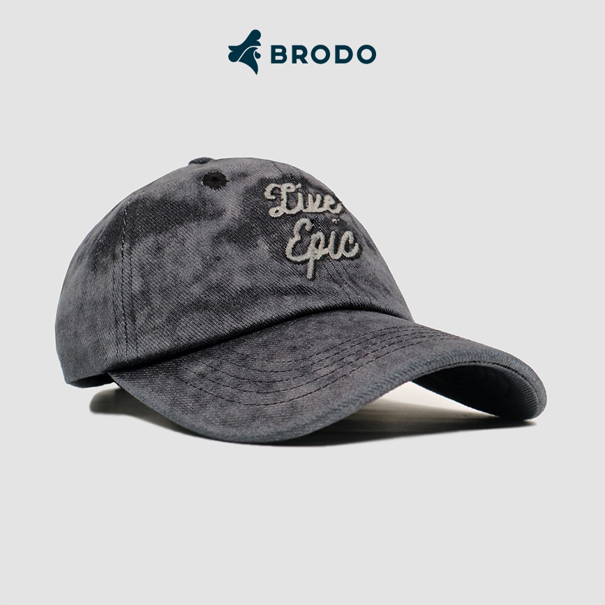 Jual BRODO - Topi Live Epic Washed Denim Hat Black | Shopee Indonesia
