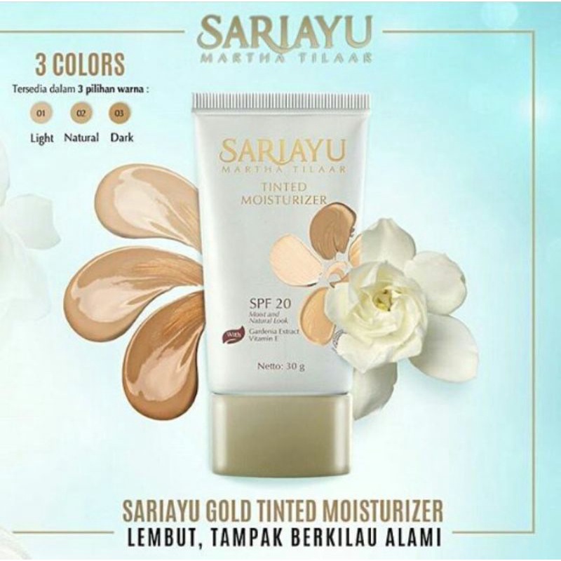 Jual sari ayu tinted moisturizer spf20_netto 30g | Shopee Indonesia