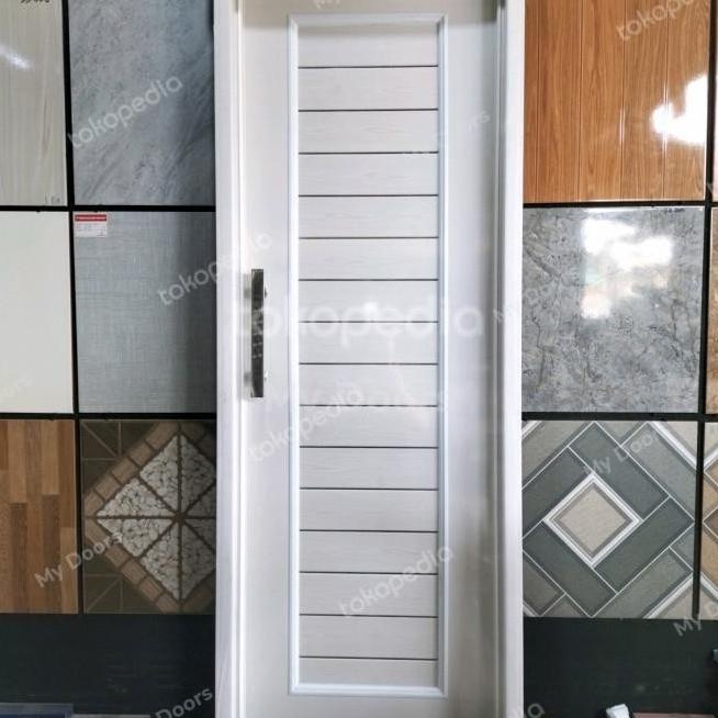 Jual PINTU KAMAR MANDI PVC FULL PANEL MINIMALIS DENGAN HANDLE HEWAH ...