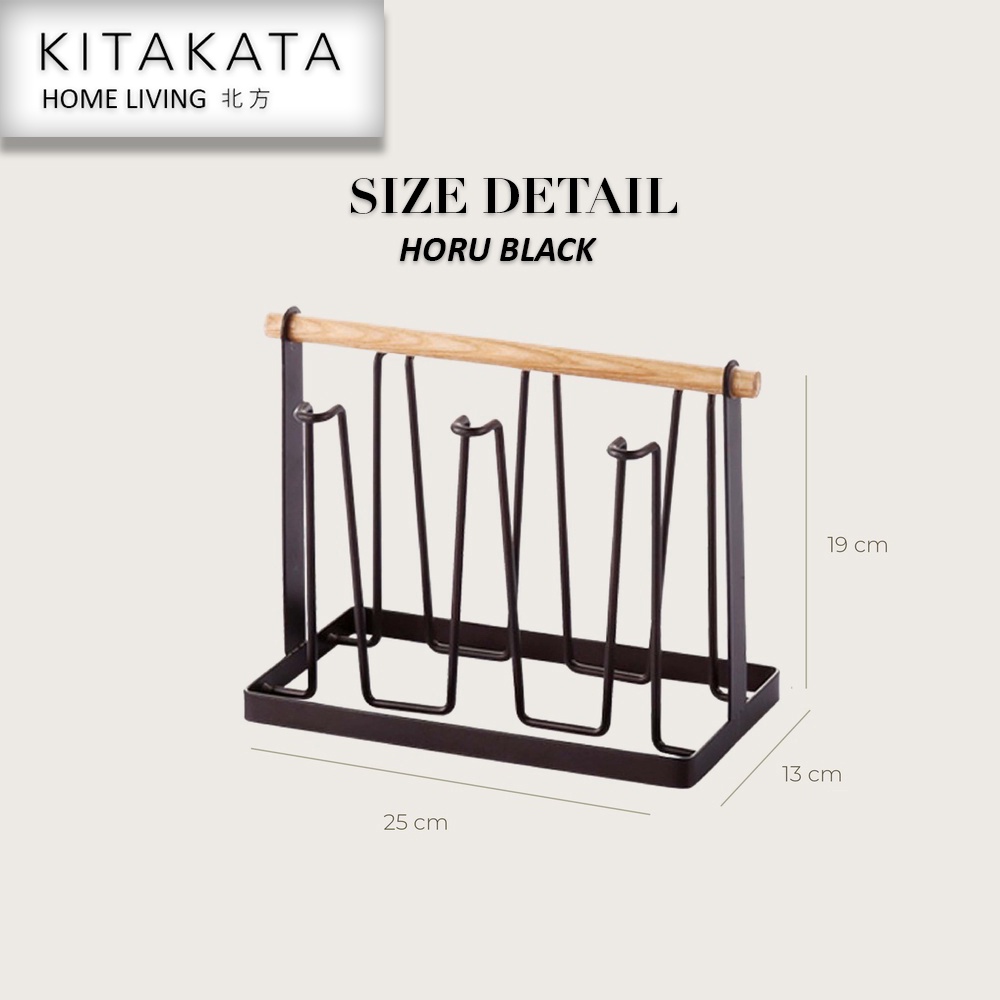 Jual KITAKATA HORU Rak Gelas Organizer Besi Cup Holder Tempat Cangkir Tempat Gelas Gantungan ...