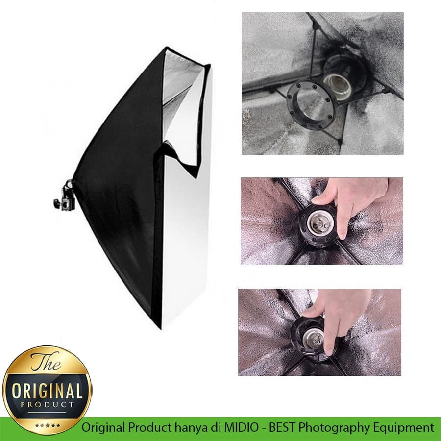 Jual Softbox Lighting Midio Single Socket E27 Foto Studio Softbox Lampu ...